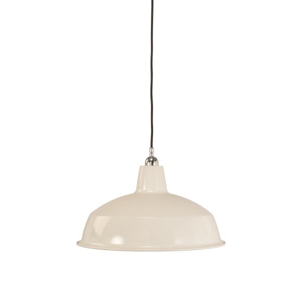 LI | 420mm Warehouse White On Cloth Cord Chrome